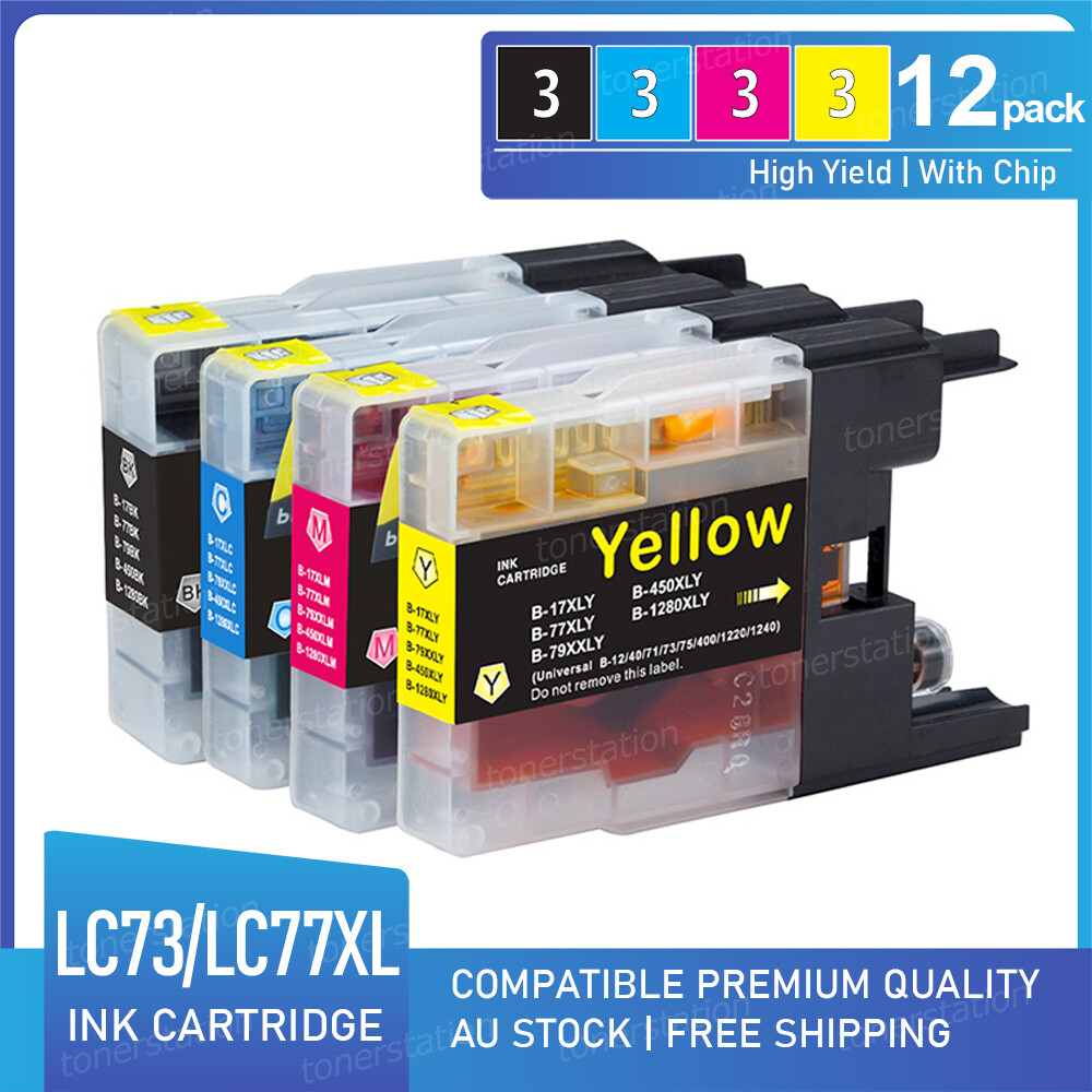 12x Ink Cartridge LC 40 LC 73 LC 77 XL For Brother MFC J6510DW J6910DW ...