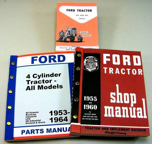 Lot Ford 641 651 661 Tractor Owner Operator Parts Service Repair Shop ...