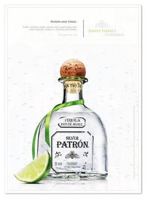 Patron Silver Tequila Tonic Simply Perfect 2014 Full-Page Print ...