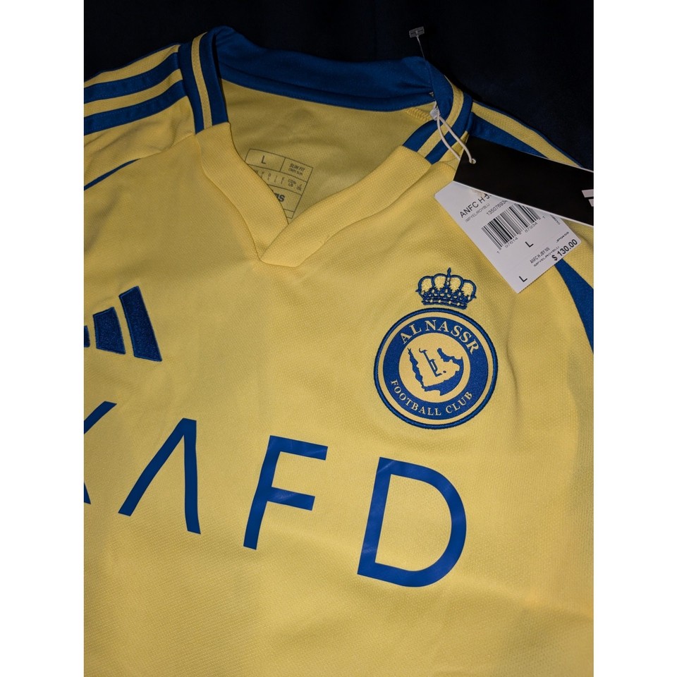 Adidas Cristiano Ronaldo Al Nassr FC 24/25 Home Soccer Jersey Large ...