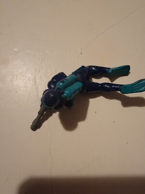 1987 PIRRANAH PARKER Scuba Diver Mini Action Figure Toy 1980s Vintage ...