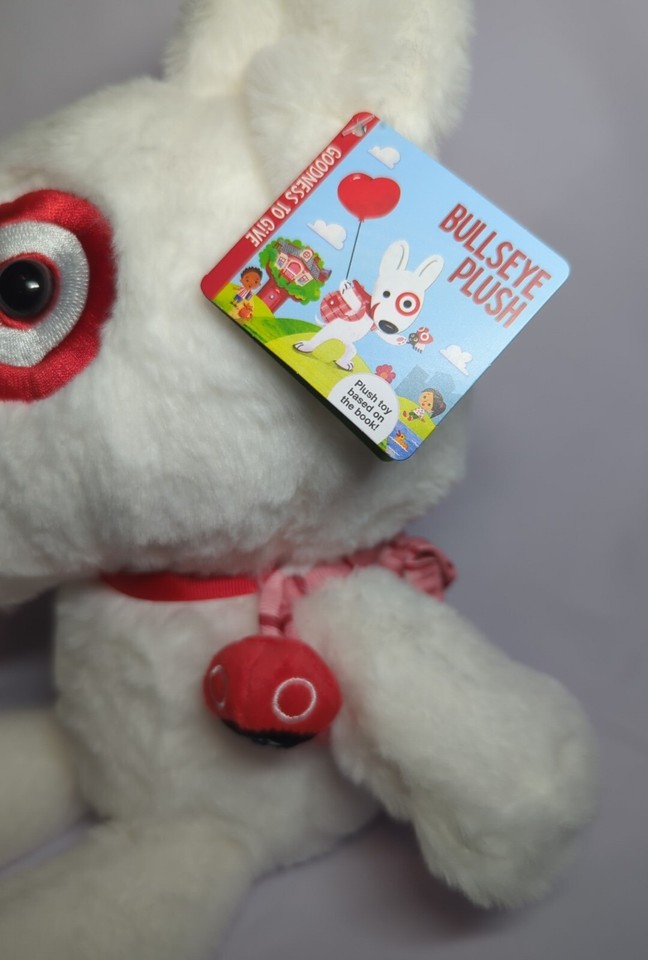 Target 16” Bullseye Plush Stuffed Animal Dog w/ Ladybug & Backpack ...