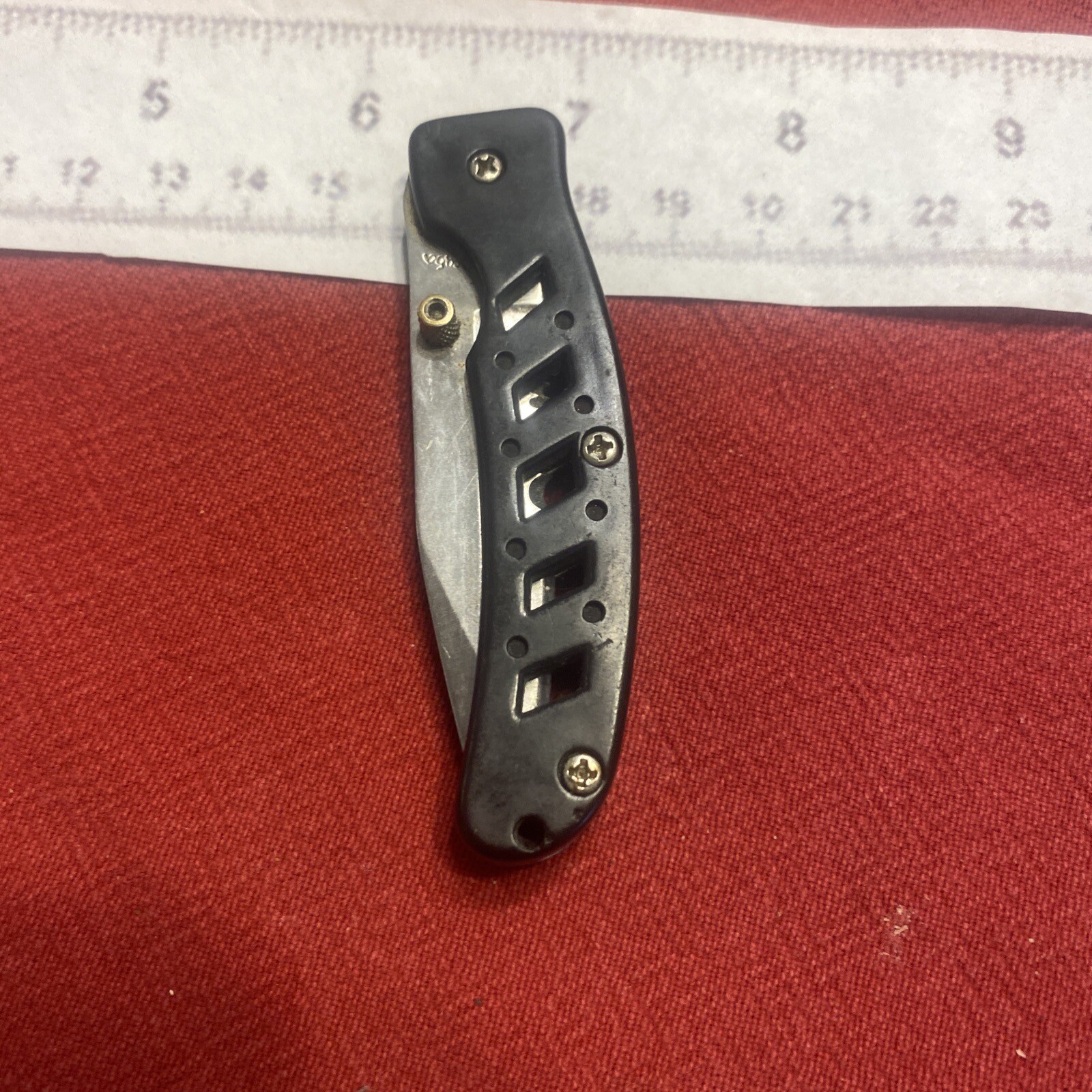 Barracuda Black Folding Knife Combination Edge Blade Locking Blade | eBay