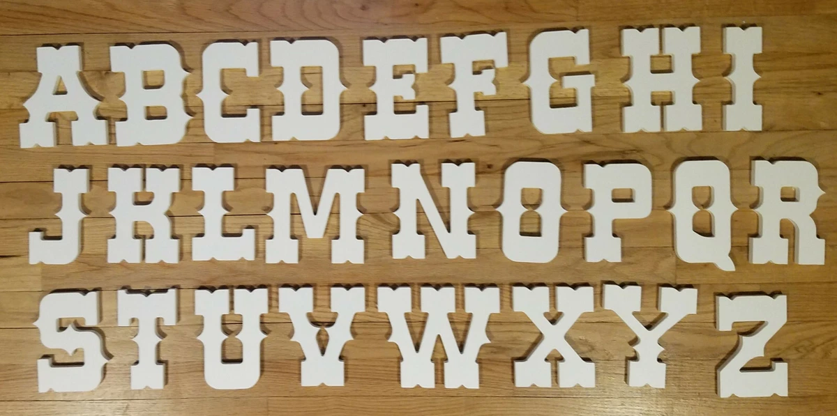 Western Font Alphabet