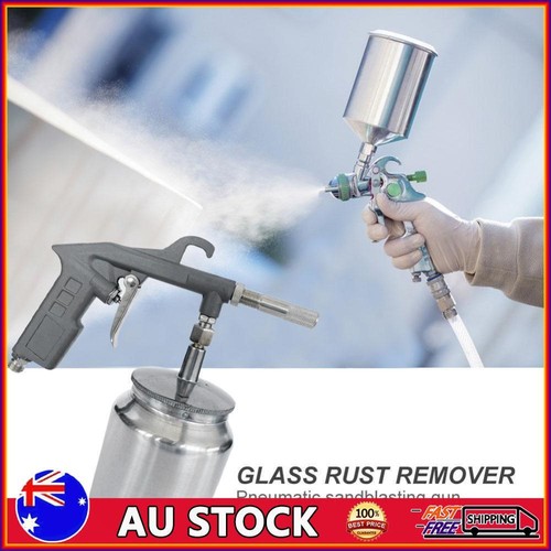 750ml Pneumatic Sandblaster Spray Gun Anti-rust Sand Blasting Machine ...