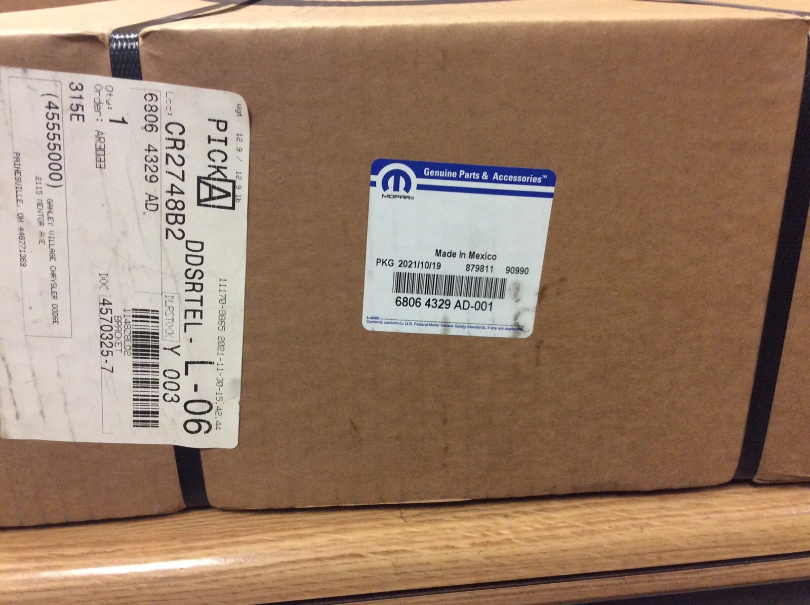 2010-2018 DODGE RAM 2500 3500 OEM FRONT BUMPER BRACKET KIT 68064329AD ...