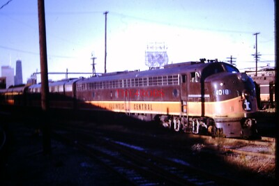 Original 1971 Illinois Central Panama Limited Passenger Train Chicago ...
