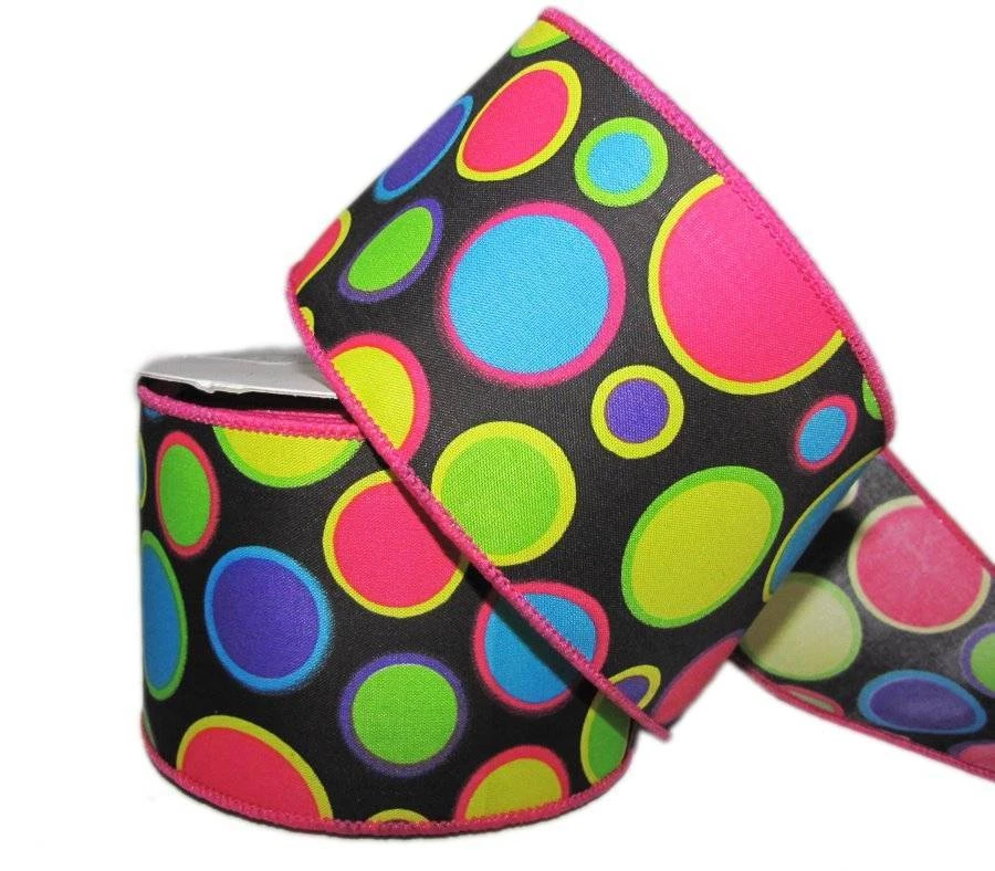 Colorful Neon Polka Dots