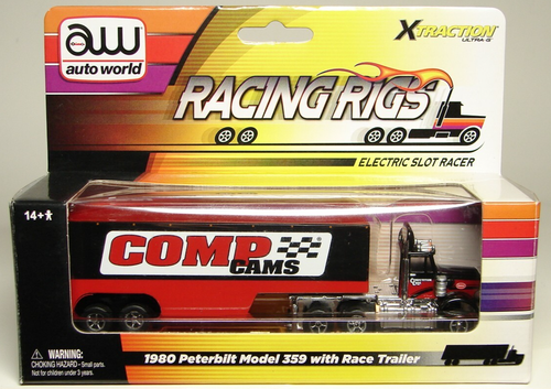 AUTO WORLD 1980 PETERBILT COMP CAMS RACING RIGS - HO SLOT CAR - MIB ...