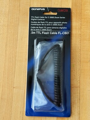 Olympus .5M TTL Flash Cable FL-CB01 for C-3000 Zoom Series Digital ...