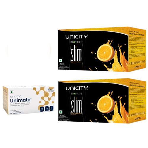 Unicity Feel Great Pack - 2x Bios Life Slim & 1x Unimate Lemon Ginger ...
