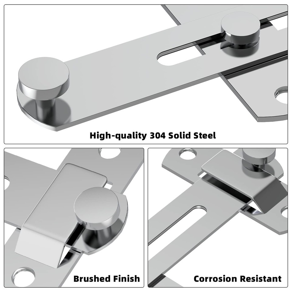 180 Degree Flip Sliding Barn Door Lock for Privacy - Safe barn Door ...