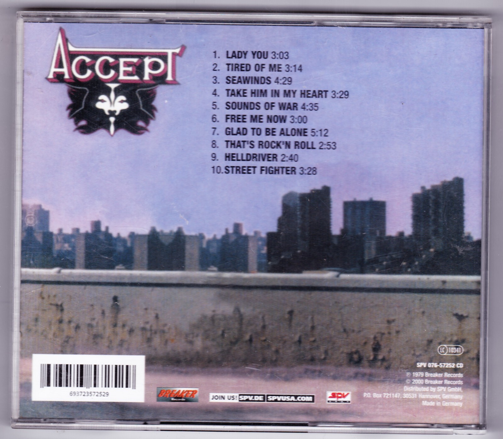 Accept Accept CD SPV (2000) for sale online | eBay UK