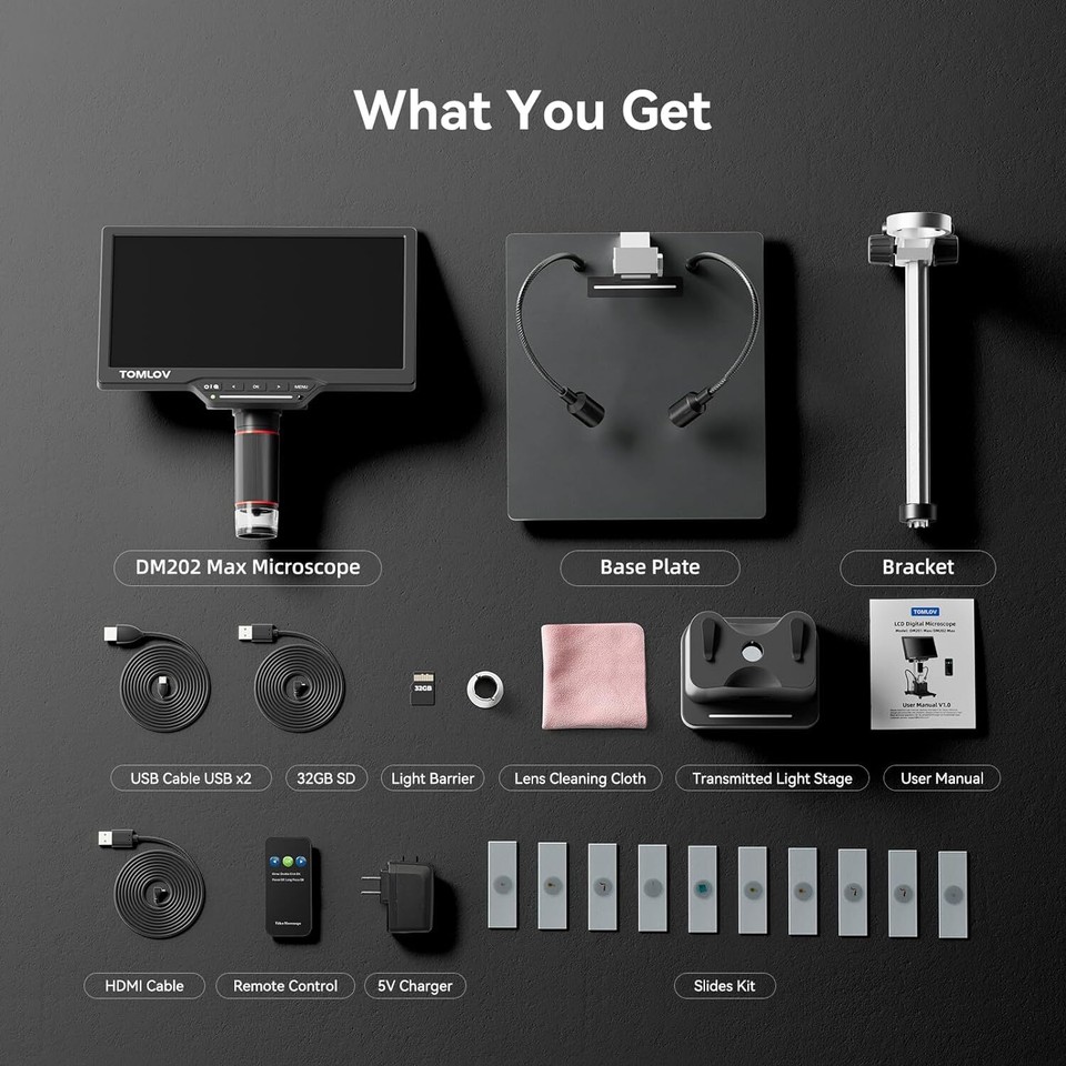 50X-1500X Gem Digital microscope gemstone diamond magnifier Jewelry ...