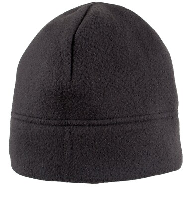 United Tactical Black Winter Fleece Watch Cap Double Fleece Layer ...