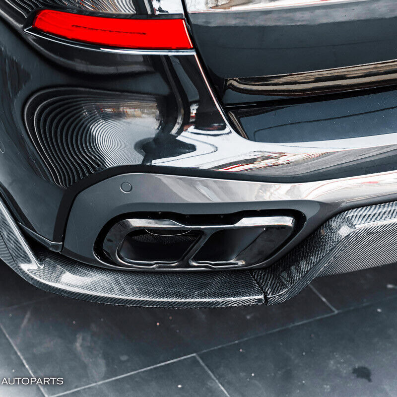 Dual Exit M Sport Tailpipe Exhaust Tips Black For BMW X5 X6 X7 M50 M60 ...