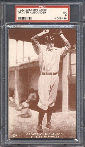 1922 Eastern Exhibit Supply Co. Baseball Grover Cleveland Alexander PSA ...