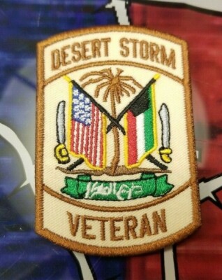 EMBROIDERED DESERT STORM VETERAN PATCH (Please Read Ad) | eBay
