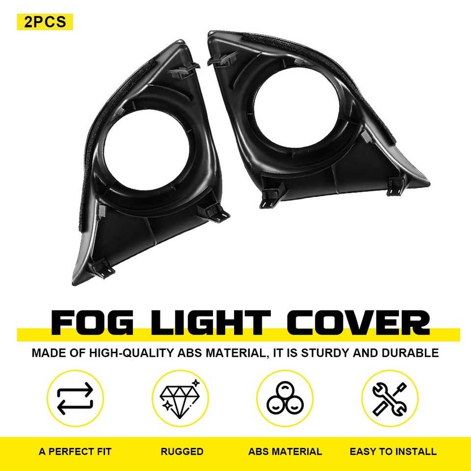 Front Left Right Fog Light Lamp Cover Bezels ABS For 2011-2013 Lexus ...