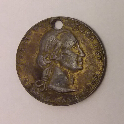 George Washington 1st President 1789-1797 U.S.A. Medal Holed Token 25mm ...