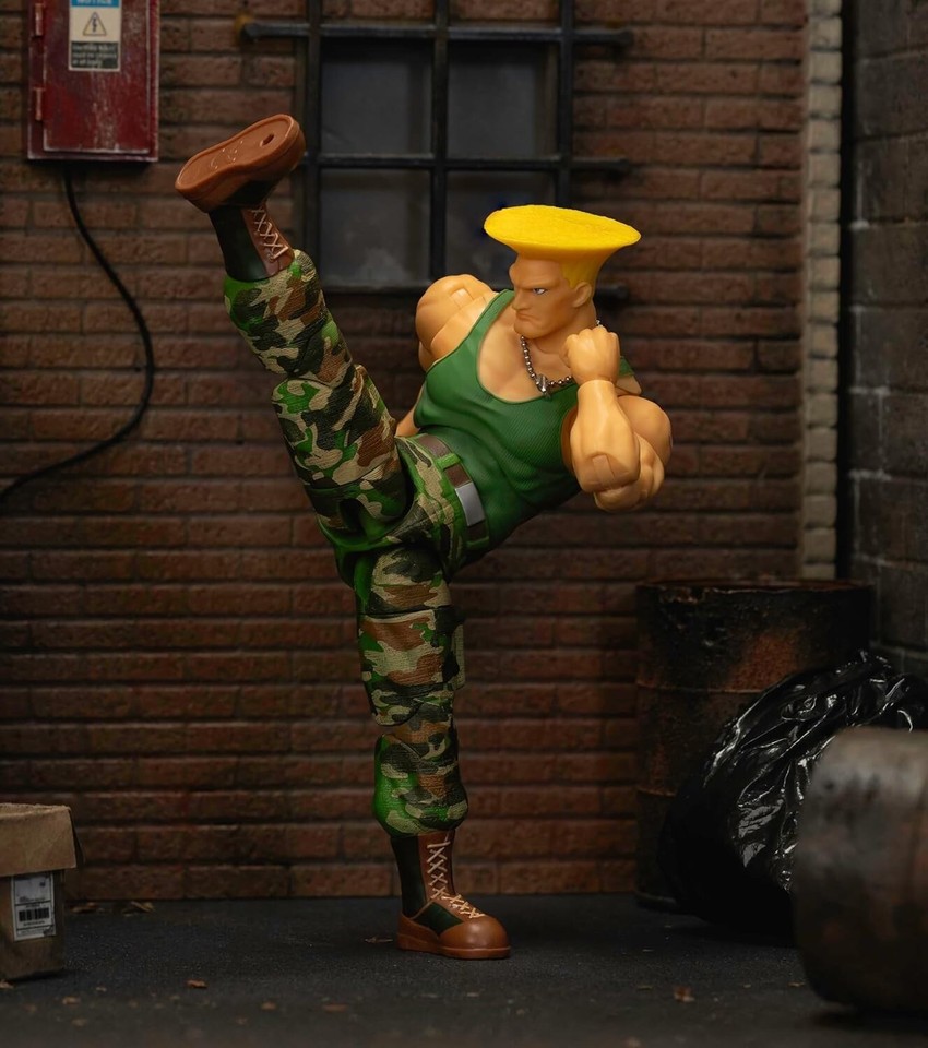 Jada Toys Street Fighter II 6" Guile Action Figure Official Licensed by ...
