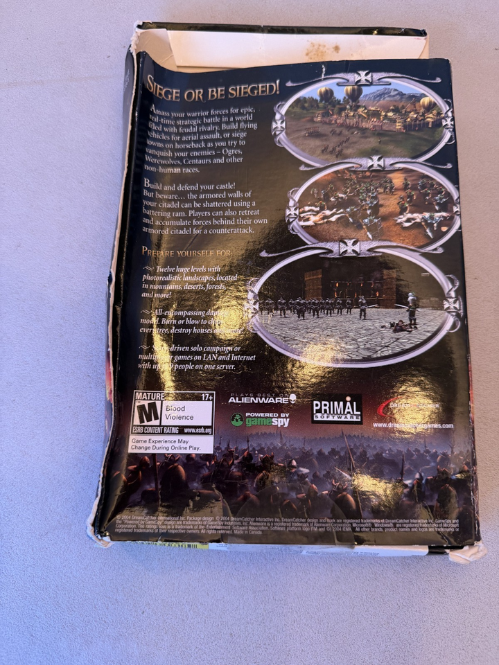 Besieger Video Game Pc Cd-ROM M-Mature w manual & original box ...