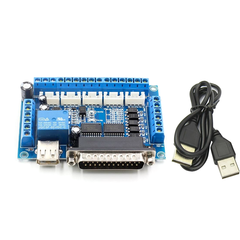 Upgrade Usb 5 Axis Cnc Breakout Board Interface Adapter For Stepper ...