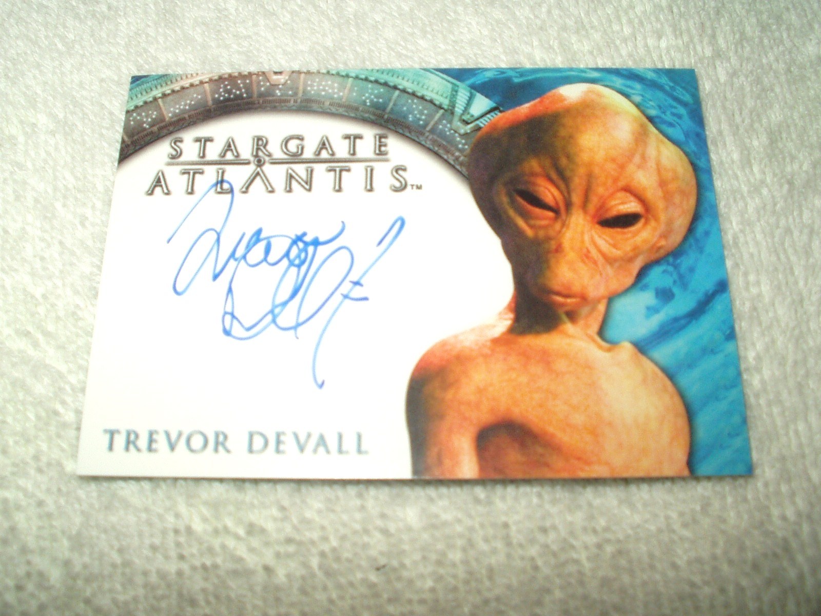 Stargate Atlantis Autograph Card Trevor Devall as Voice of Hermiod | eBay