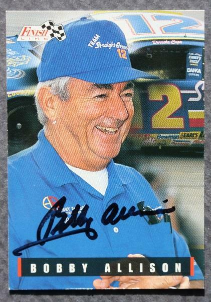 Nascar Champion Bobby Allison signed / autographed 1995 Finish Line ...