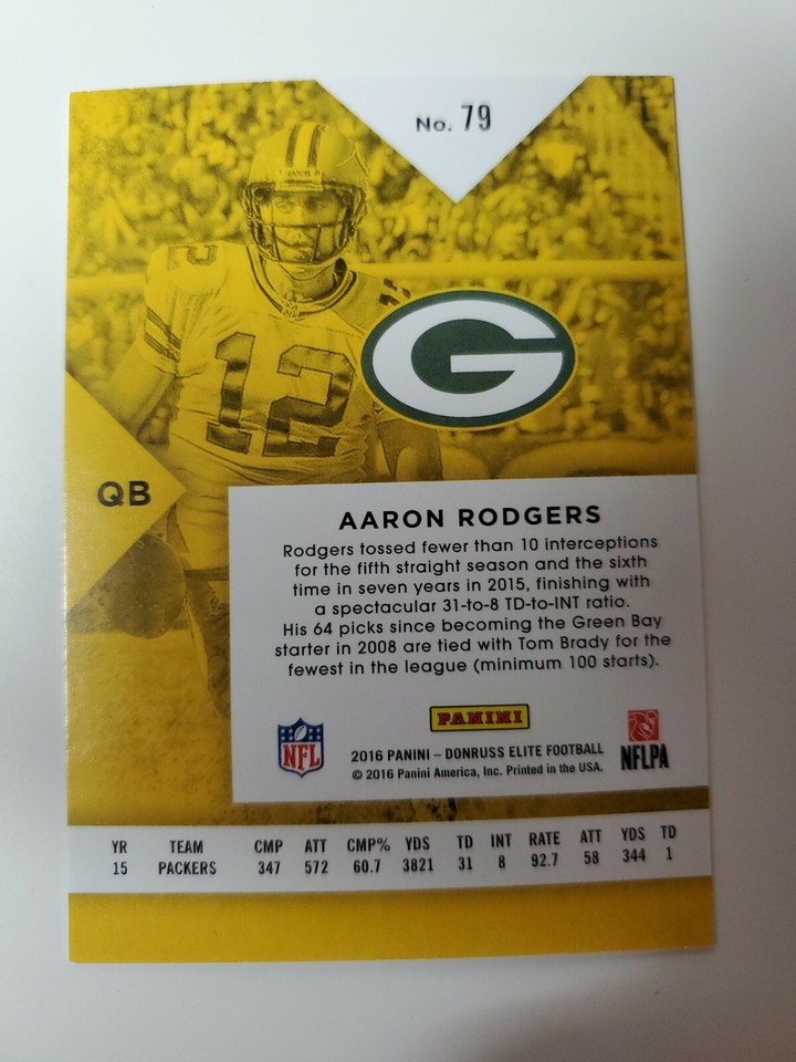 2016 Elite Aaron Rodgers card #79 | eBay