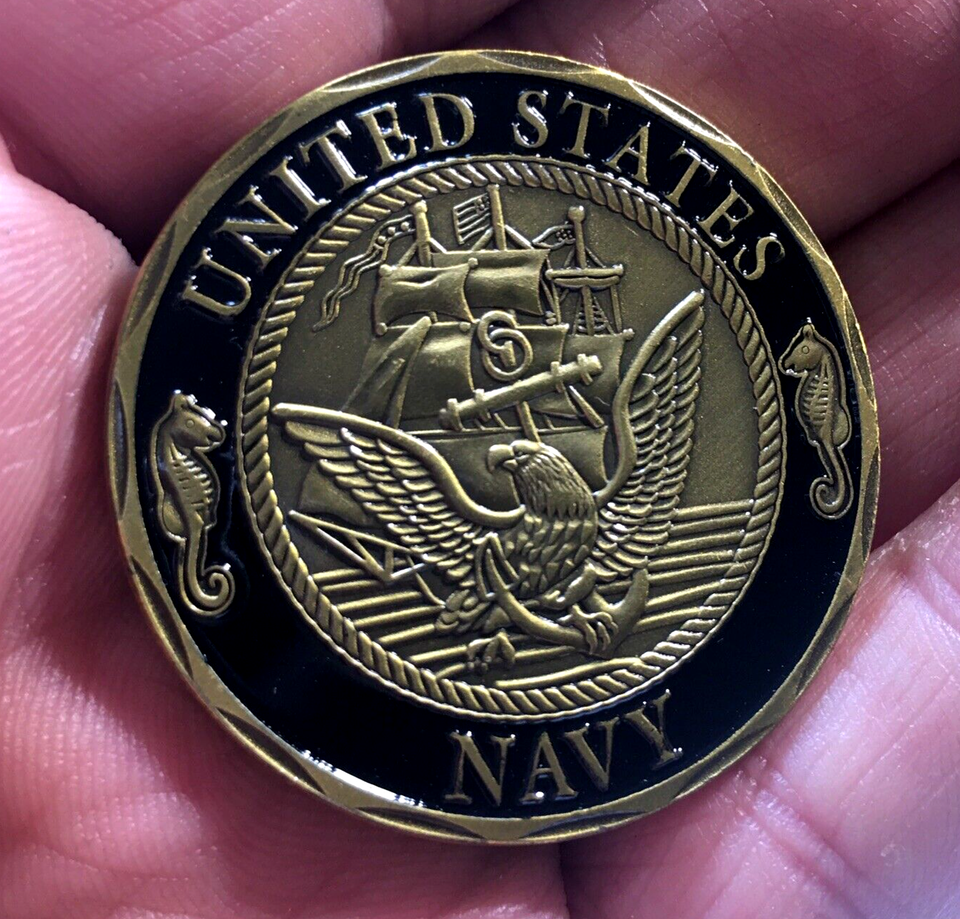 Shellback United States Navy Marine Corps USN USMC Challenge Coin ...