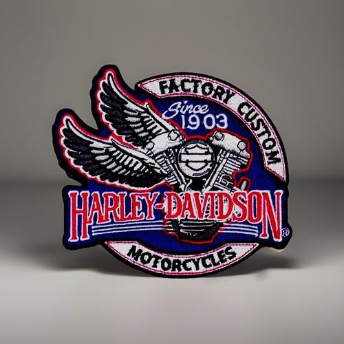 Harley Davidson Anniversary Embroidered Patch Jacket Accessories HD ...