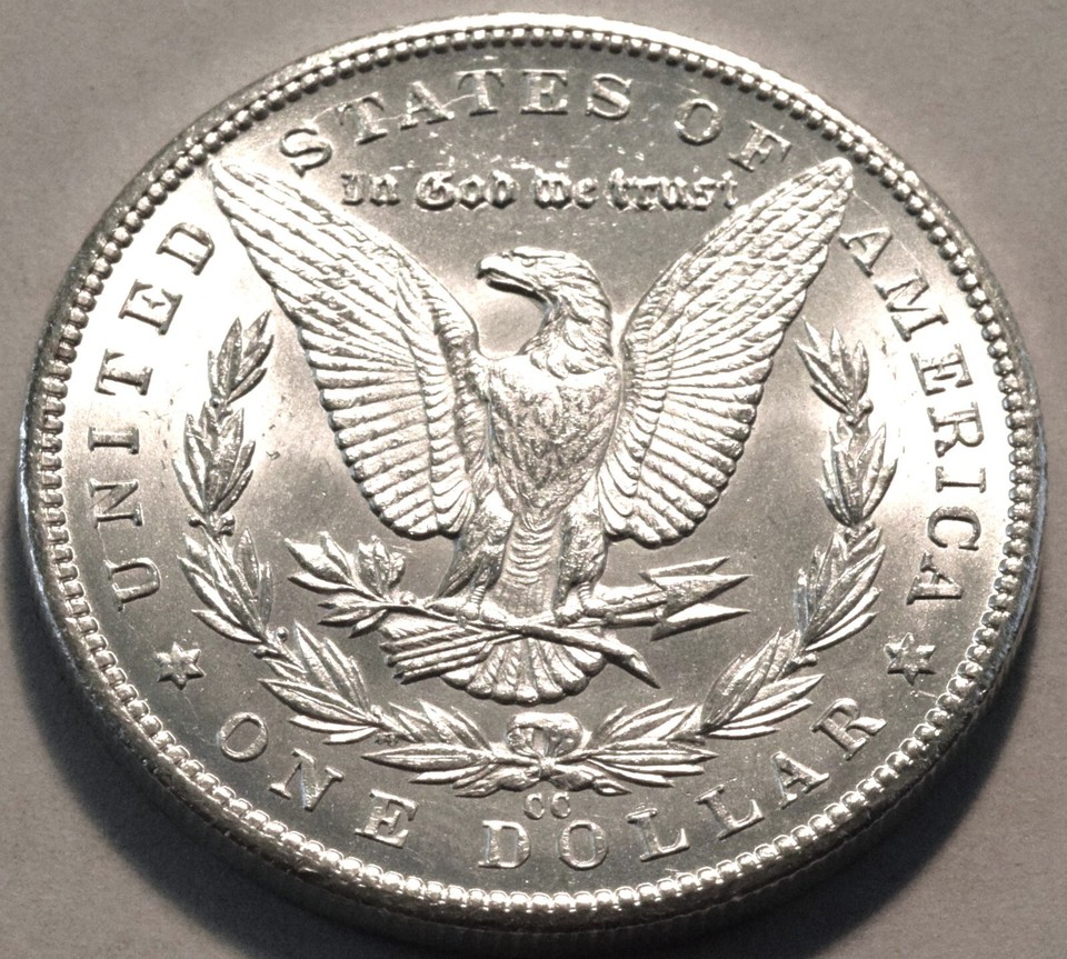 1884 CC Morgan Silver Dollar, Uncirculated Better, Semi-Key Date Carson ...
