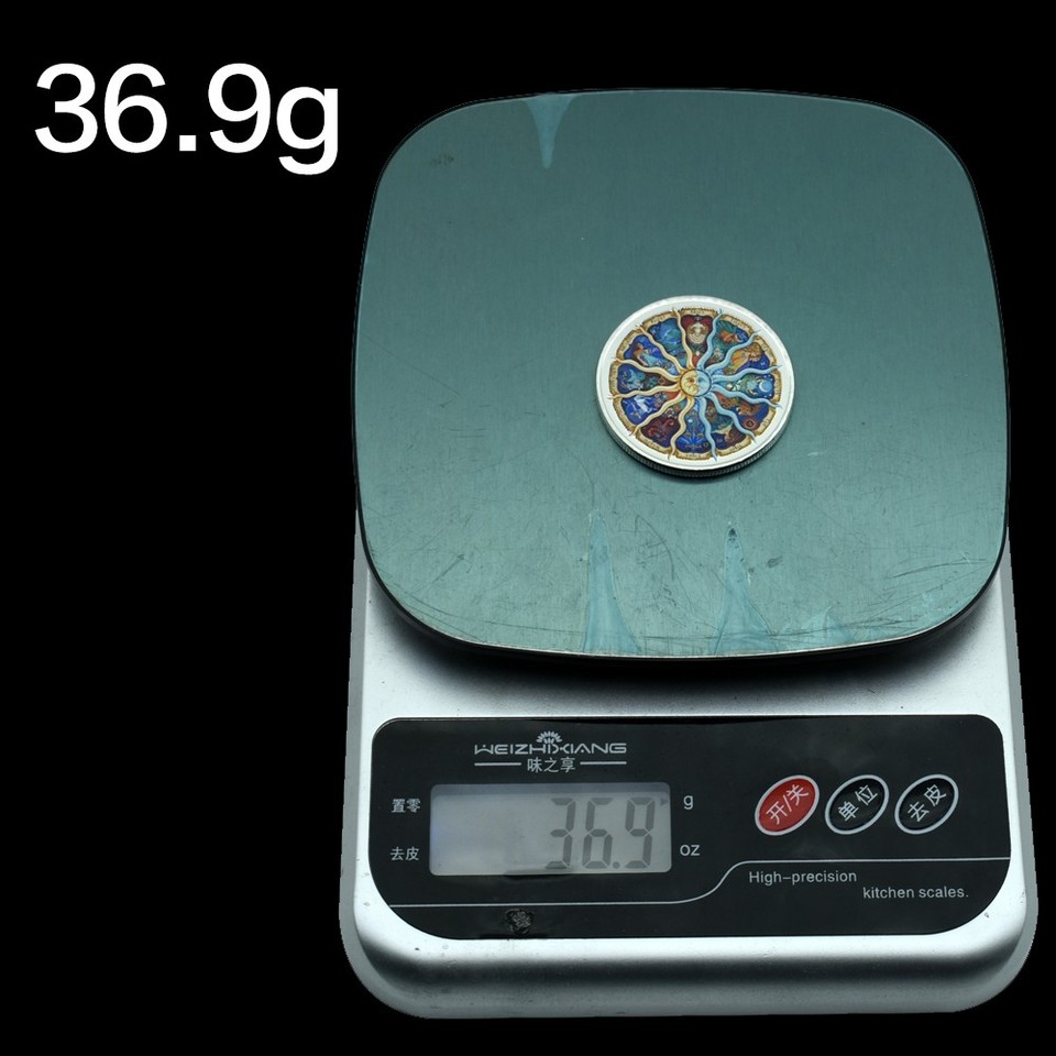 Celestial Sun Moon Zodiac Art Challenge Coin Queen Elizabeth II Back ...