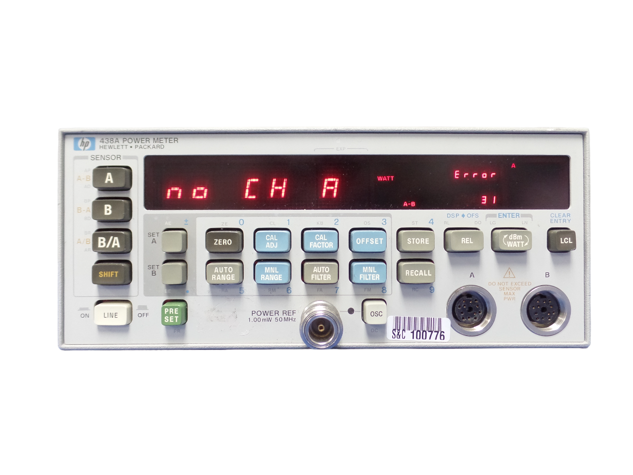 HP 438A Power Meter 1.00mW -50MHz - Free Shipping | eBay