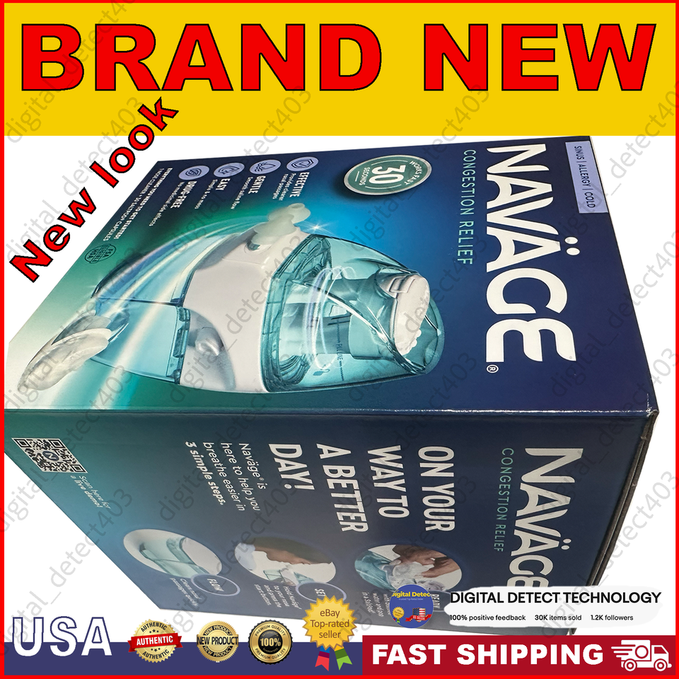 NAVAGE NOSE CLEANER MODEL SDG2 Navage with 30 Solt Pods Now with BRAND ...