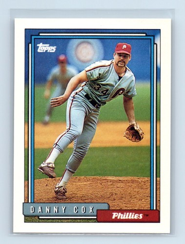 1992 Topps Straight from the Pack!!! Danny Cox Philadelphia Phillies ...