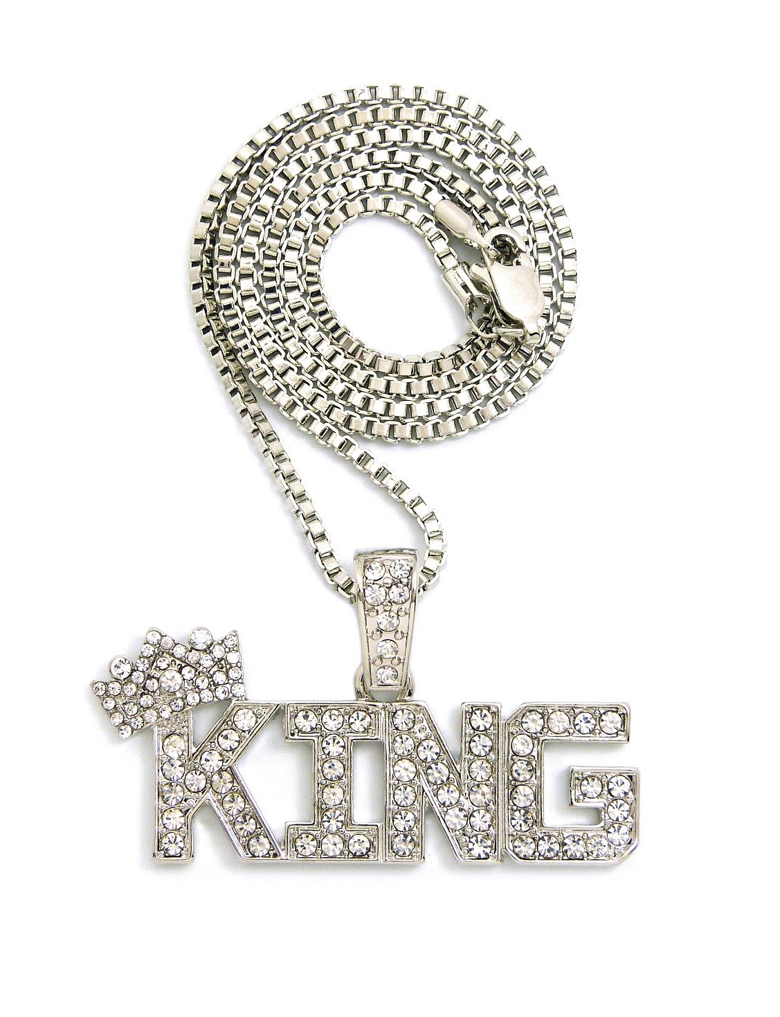 NEW KING PENDANT & 24" VARIOUS CHAINS HIP HOP NECKLACES - XZ242 | eBay