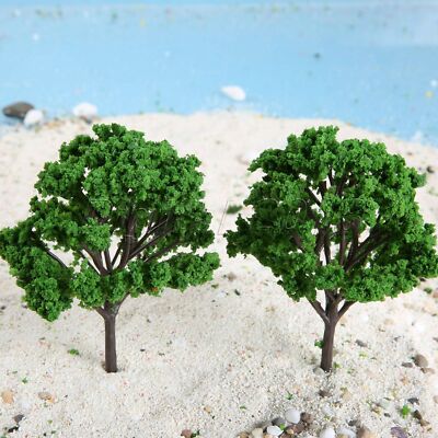 Green 120mm Model Trees Train Railway Wargame Landscape Layout 1:75-1: ...