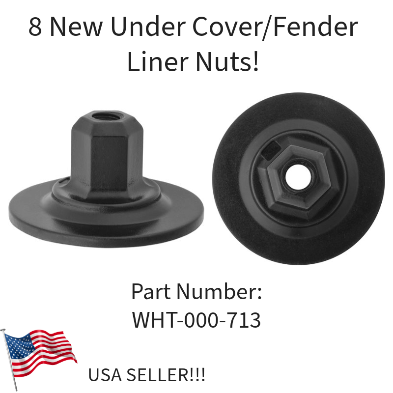8 NEW UNDER COVER/FENDER LINER NUTS! FOR VOLKSWAGEN EOS GOLF JETTA GTI ...