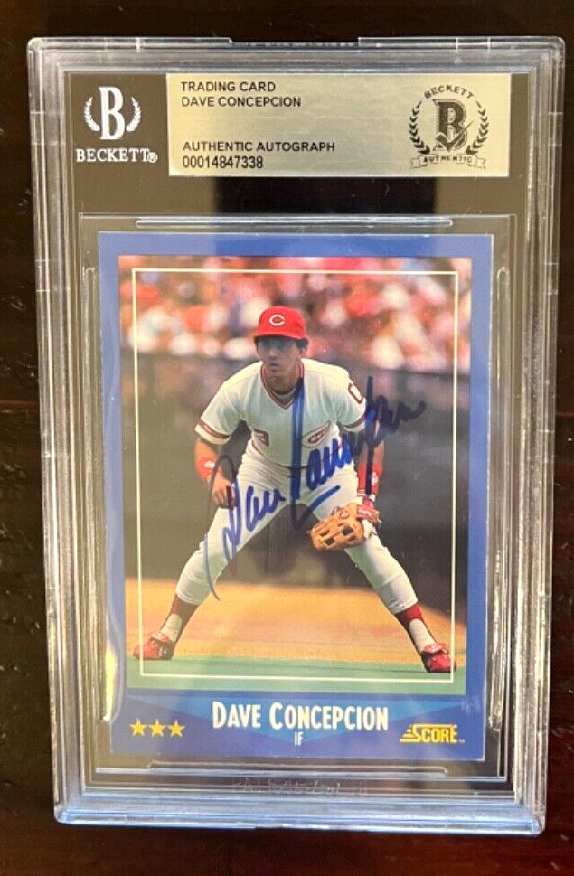 Dave Concepcion Autographed Memorabilia | Signed Photo, Jersey ...