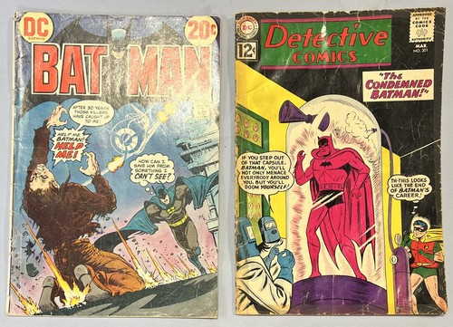 (2) BATMAN Comics #248 (1973) Plus DETECTIVE #301 (1962) Both Good With ...