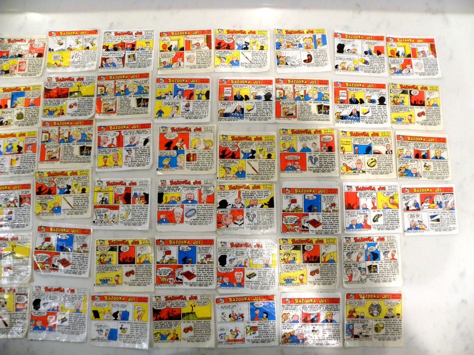 Bazooka Joe Comics Lot of 53 Wax Bubble Gum Wrappers 1958-'60 | eBay