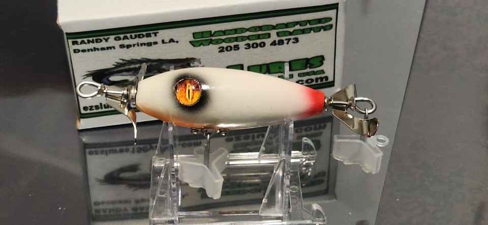 Ez's Wooden Mini Topwater Chopper Lure Bone White | eBay