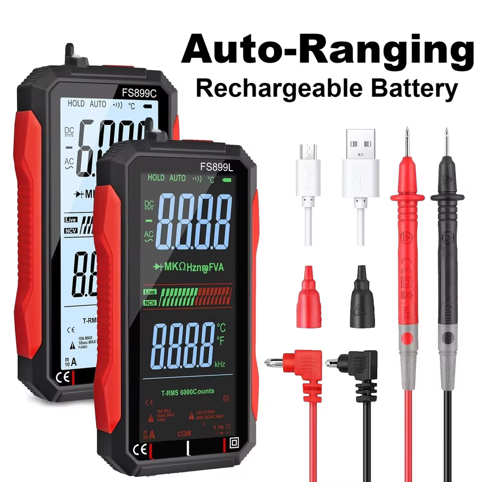 Handheld FS899C Digital Multimeter 4.8 Inch Large Screen Lithium ...
