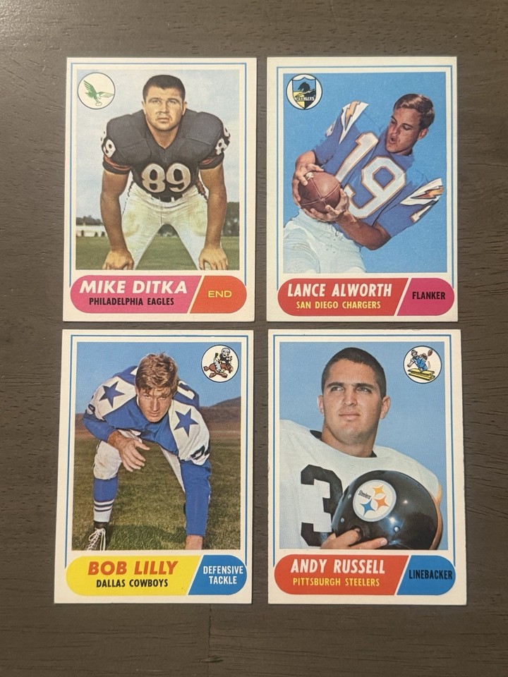1968 TOPPS FOOTBALL #1-219 EX/EXNM COMPLETE YOUR SET FREE SHIPPING | eBay