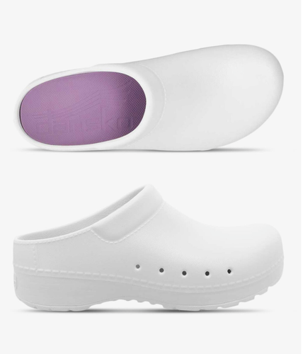 Dansko Kane Lightweight Molded EVA Backless Clog Shoes Pearl Iridescent ...