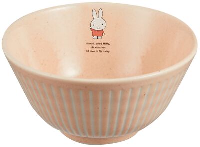 Dick Bruna "Miffy" Miffy Rice Bowl 12cm Coral Pink Miscellaneous Goods ...