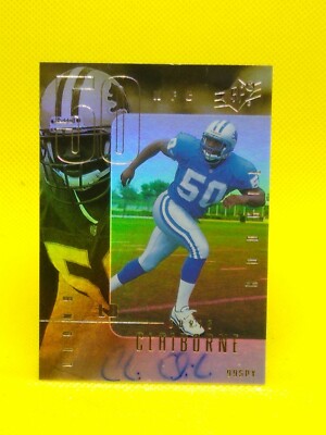 Chris Claiborne 1999 SPX ROOKIE AUTOGRAPH 92 Detroit Lions USC Trojans ...