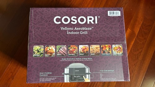 Cosori VeSync Aeroblaze indoor grill 8 cooking functions, smoke control, 4 temps | eBay